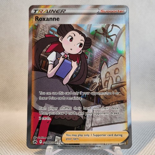 Roxanne GG66/GG70 - Pokemon Crown Zenith Full Art Trainer Ultra Rare NM ...