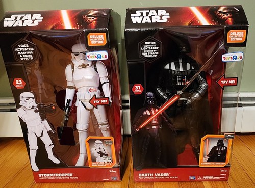Star Wars Darth Vader & StormTrooper Lot Animatronic Figure Toys R Us ...
