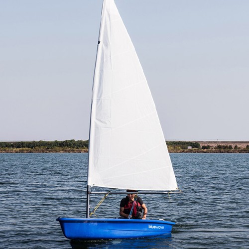 Bluewave Sailboat Dinghy Small Race Boat Full Rudder 1/2 Seater PICO ...
