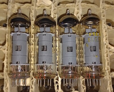 4 x TESLA EL84 6BQ5 Round Plate Tubes | eBay