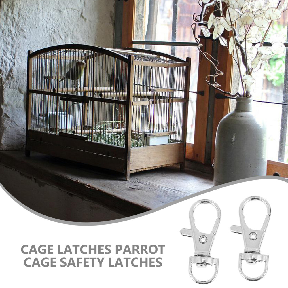 40 Pcs Parrot Cage Lock Metal Pennis Door Safety Locks Bird Buckle | eBay