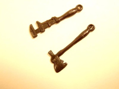 2 metal tool cereal or candy premiums: hatchet and metal wrench | eBay