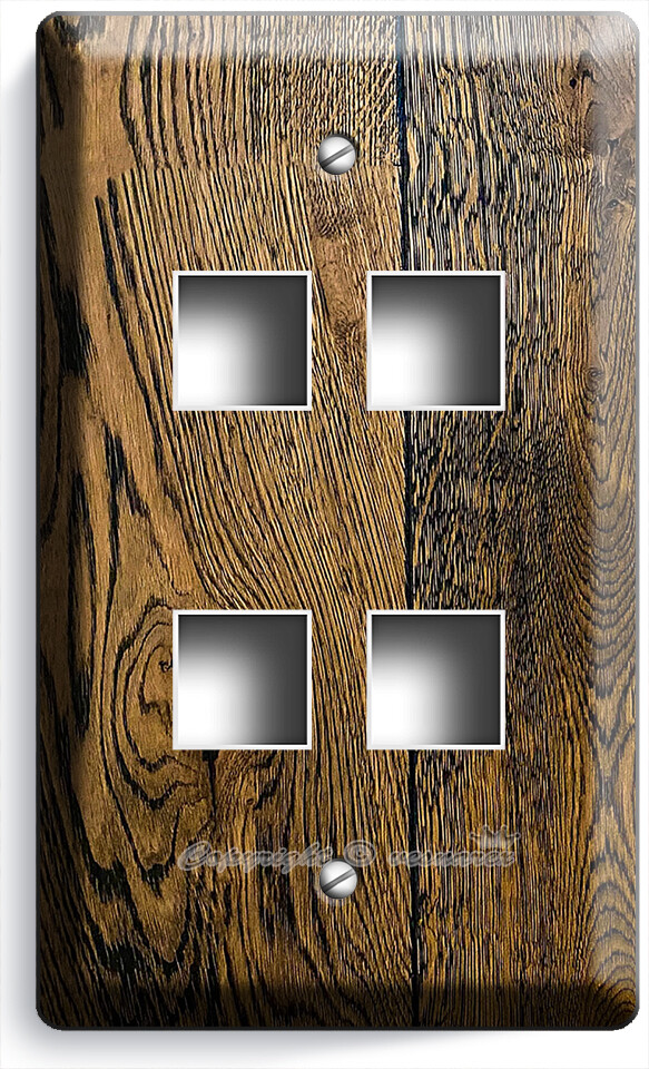 RUSTIC ANTIQUE OLD WOOD STYLE LIGHT SWITCH OUTLET WALL PLATES COUNTRY ...