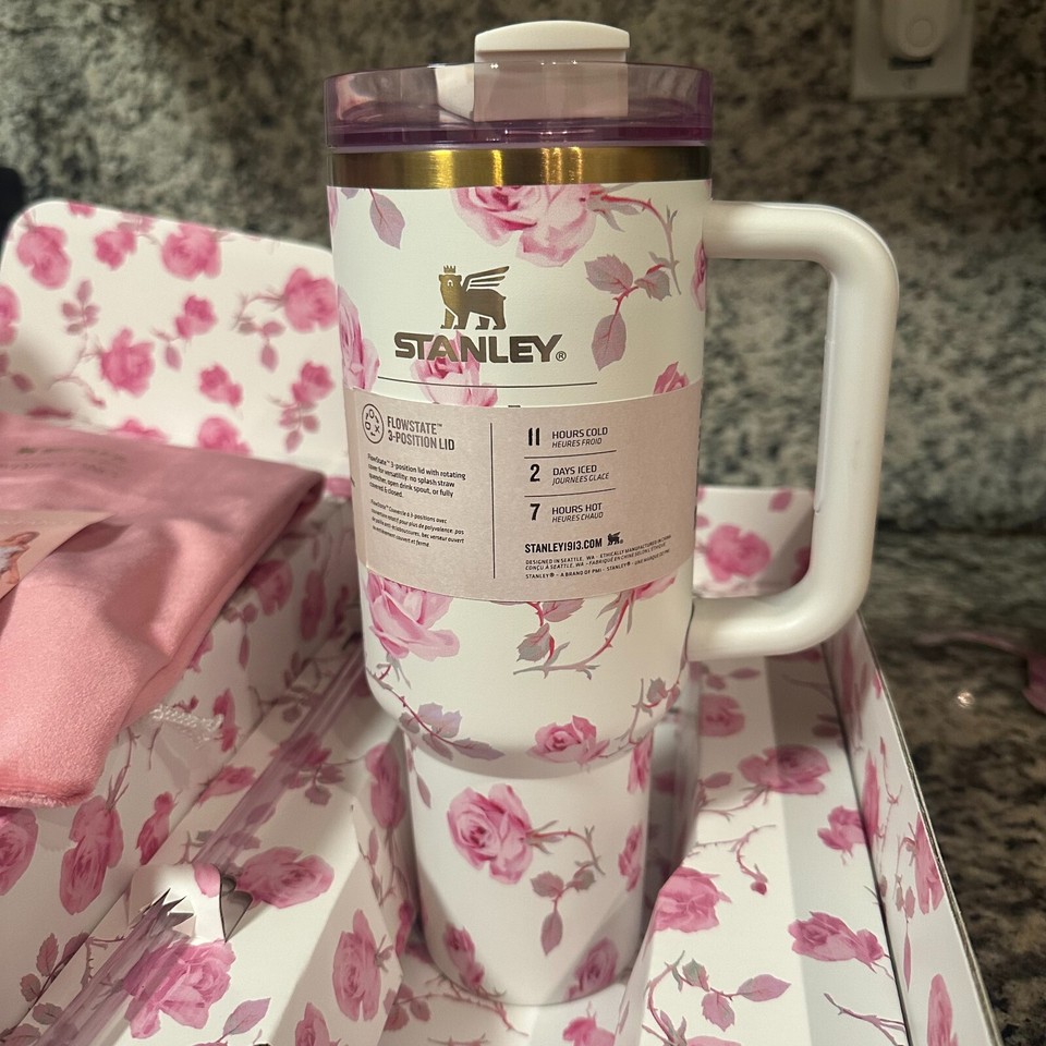 Stanley Love Shack Fancy RIBBON ROSA Limited Edition 40oz Quencher ...