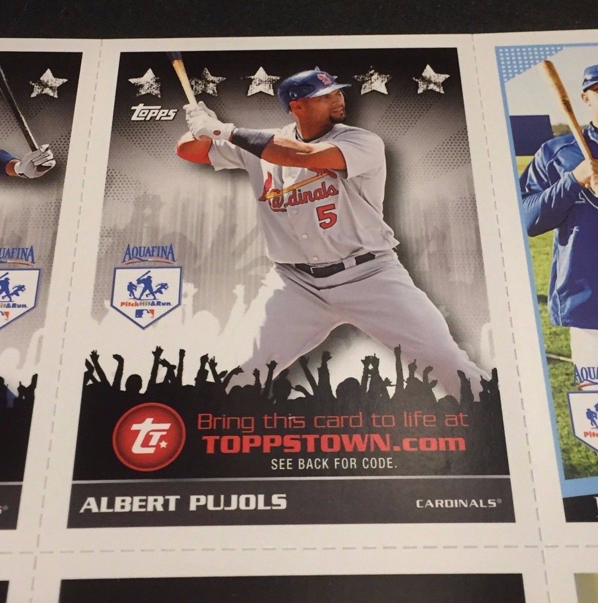 2009 Topps LOT of 2 MLB Pitch Hit & Run UNCUT 6 Card PROMO Sheets ...