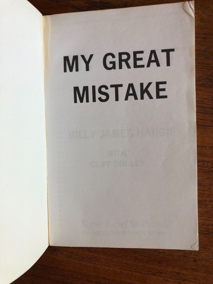 RARE. My Great Mistake, by Billy James Hargis, Softcover 1985, first ...