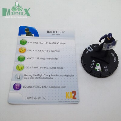 Heroclix Kick-Ass 2 (KA2) set Battle Guy #009 Gravity Feed figure w ...