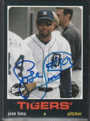 336, Original Autograph, Jose Lima; Detroit Tigers, 2002 Upper Deck ...