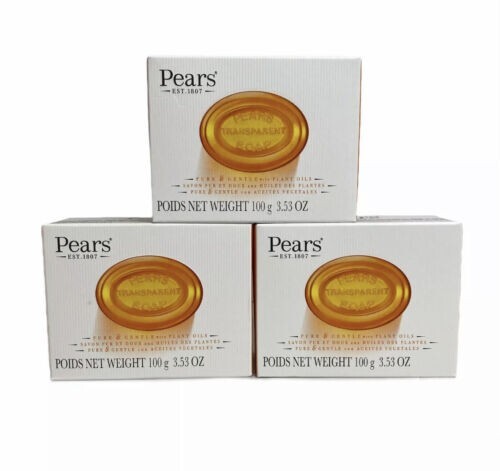 Pears Transparent Glycerin Bar Soap 3.5 Oz Each (Three Pack) Auction ...