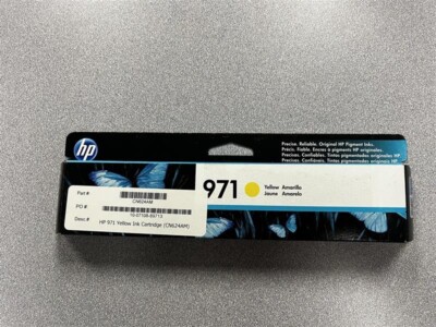HP 971XL Yellow High Yield Original Ink Cartridge (CN628AM)- Expired ...