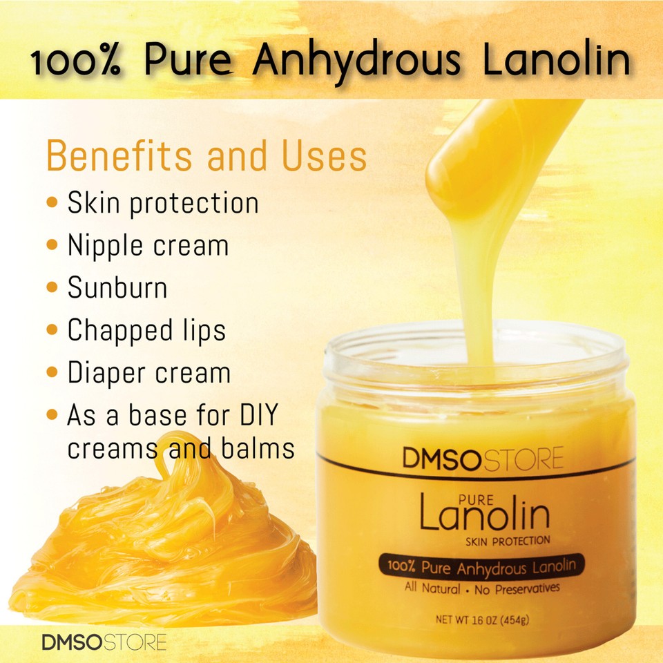 LANOLIN 4 lbs. USP Grade Anhydrous Un Refined 100% Pure Skin ...