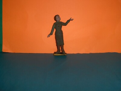 VHTF VINTAGE 1950'S PECO VINYL RUBBER PLAY SET FIGURE WOMAN IN SUIT | eBay