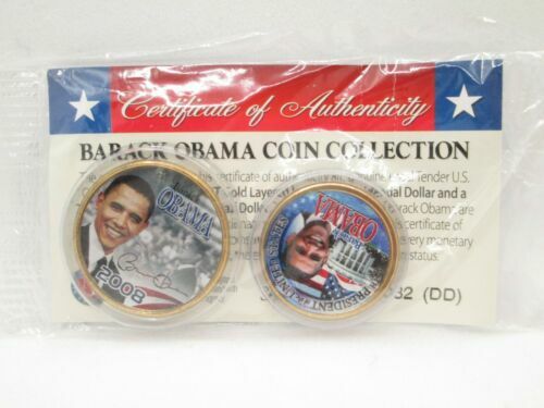 24k Gold plated Coin Collection Barack Obama Certificate of ...