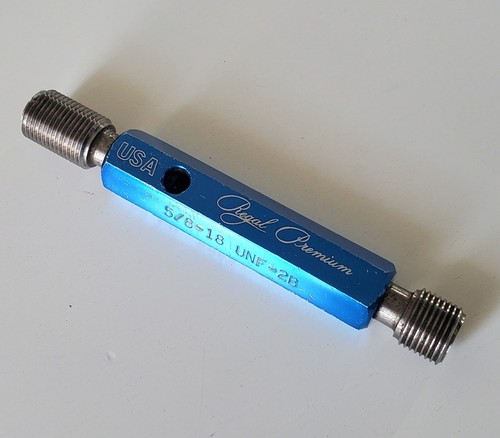5/8-18 UNF 2B Thread Plug Gage GO P.D.=.5889 NO GO P.D.=.5949 ~ USA | eBay