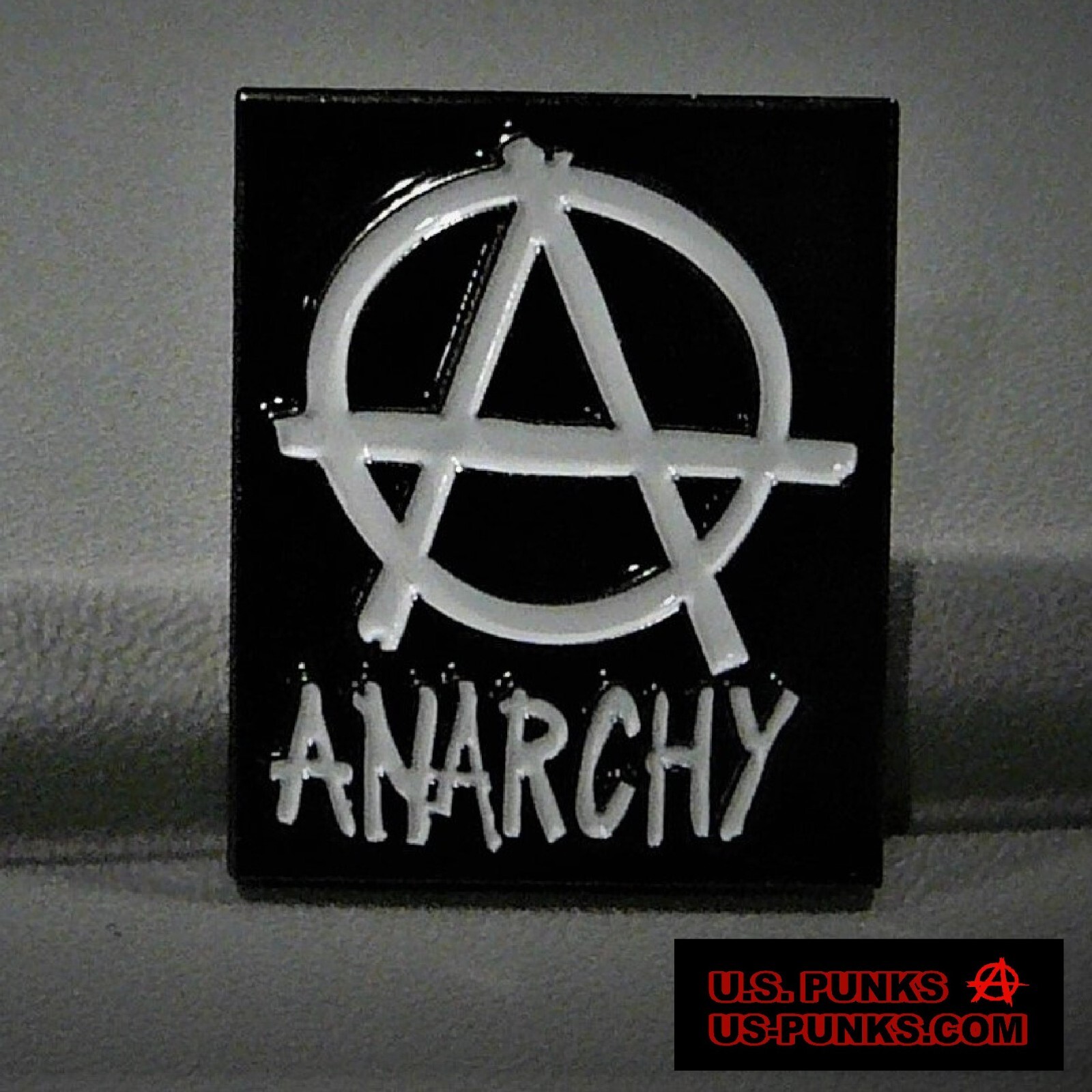 ANARCHY Dog Tag Keychain, Enamel Badge Pin & Patch | eBay