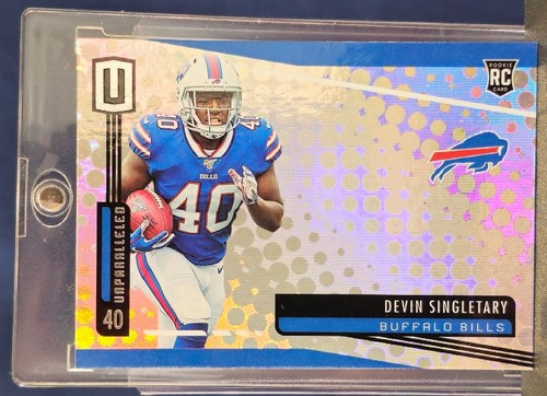 DEVIN SINGLETARY 2019 PANINI UNPARALLELED FOOTBALL ROOKIE CARD RC #256 ...