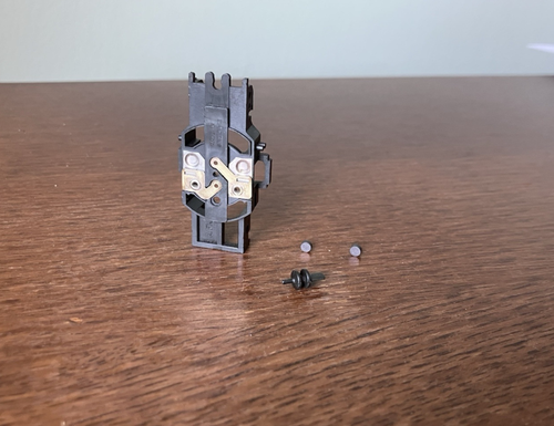 Vintage Aurora AFX Magnatraction Chassis, Brushes & Reversible Guide ...