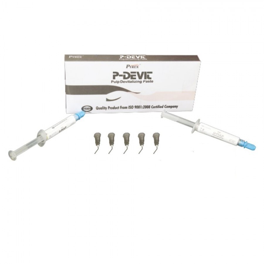 Pyrax P-DEVIT Pulp Devitalizing Paste (Like Voco Depulpin) 2 x 3gm Syr ...