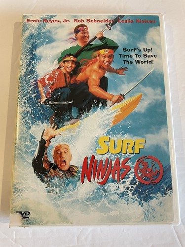 Surf Ninjas DVD 1993 Ernie Reyes Jr. Rob Schneider Leslie Nielsen HTF ...