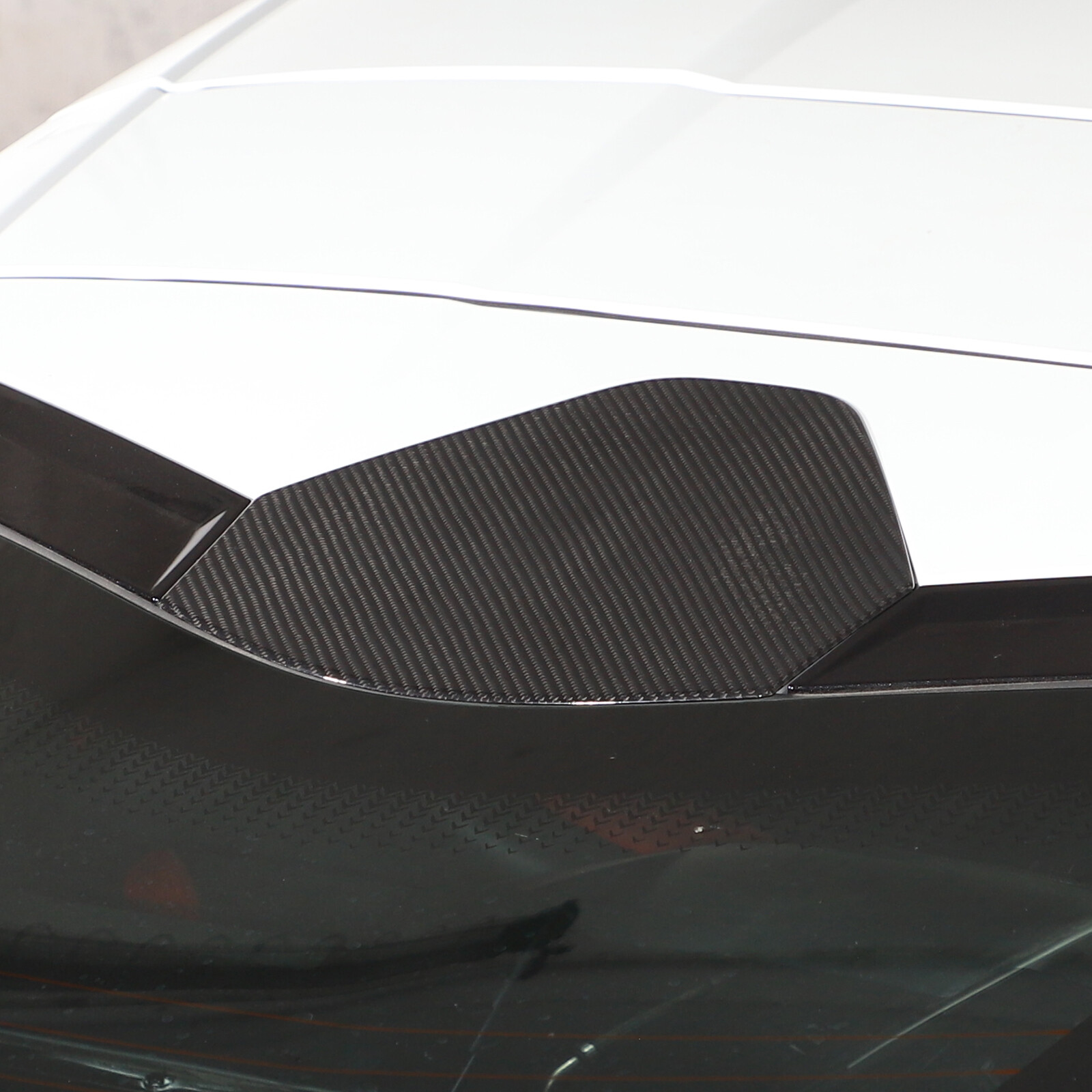Real Carbon Fiber Rear window Decklid Cover For Corvette C8 Coupe 2020 ...