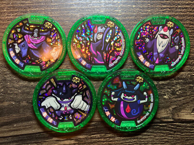 Yo-Kai Watch Medal The Wicked tribe Kaima Yokai Z Medals Lot of 5 Green ...