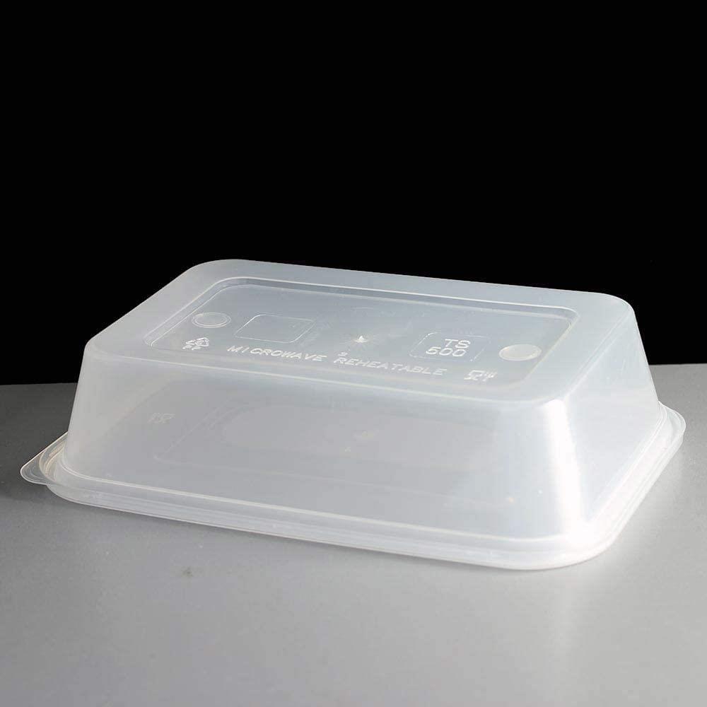 500ml Plastic Food Containers Clear Takeaway Food Boxes With Lids Pack ...