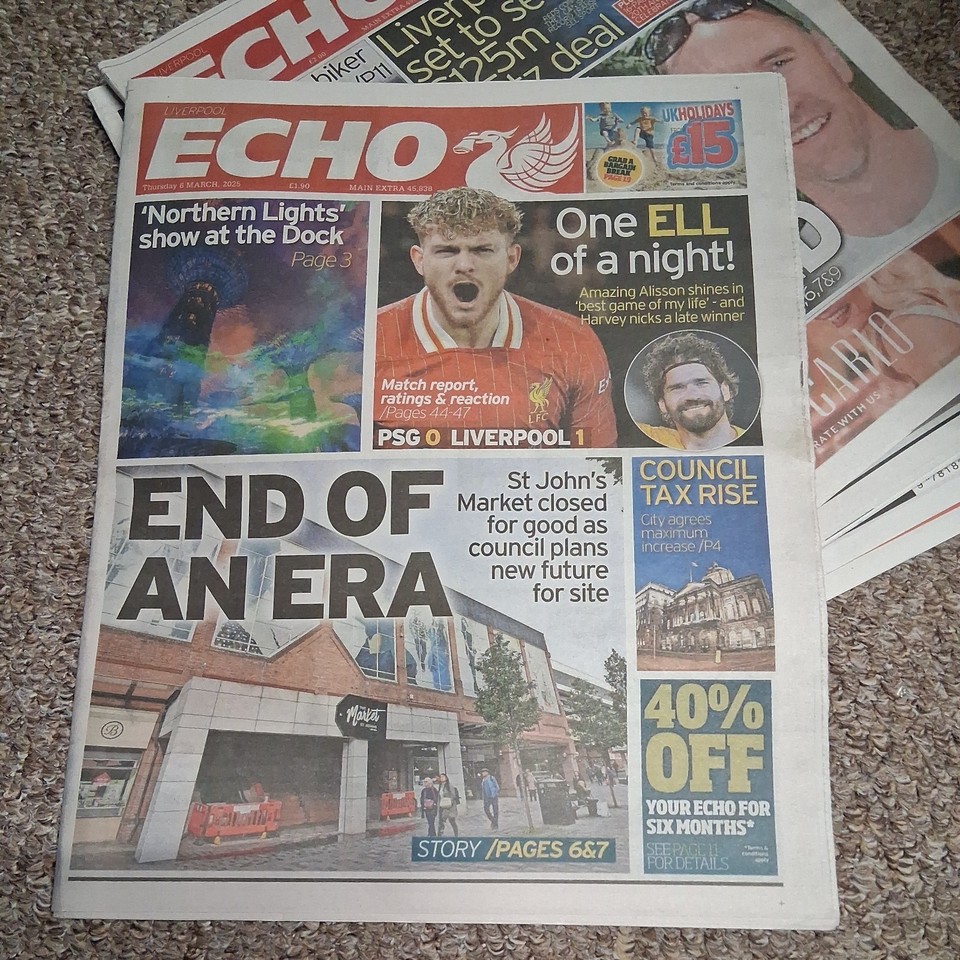 JOBLOT LIVERPOOL FC RELATED LIVERPOOL ECHO AND ECHO SPECIALS (11 in ...