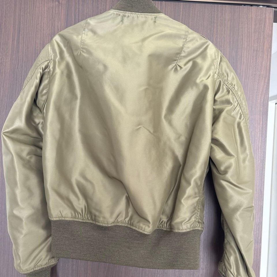 THE REAL McCOY'S L-2 Olive Green Flight Jacket Men Rare Air Force Mark ...