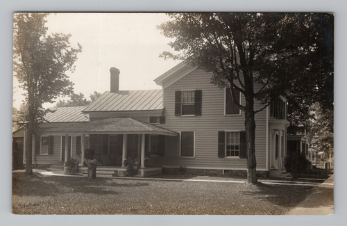 Postcard RPPC Country House Porch Home Residence Sepia Black & White ...
