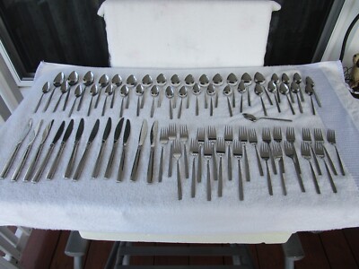 QUALITY~74 Piece Set Oneida Ltd 1881 Rogers Stainless Flatware~ Melissa ...