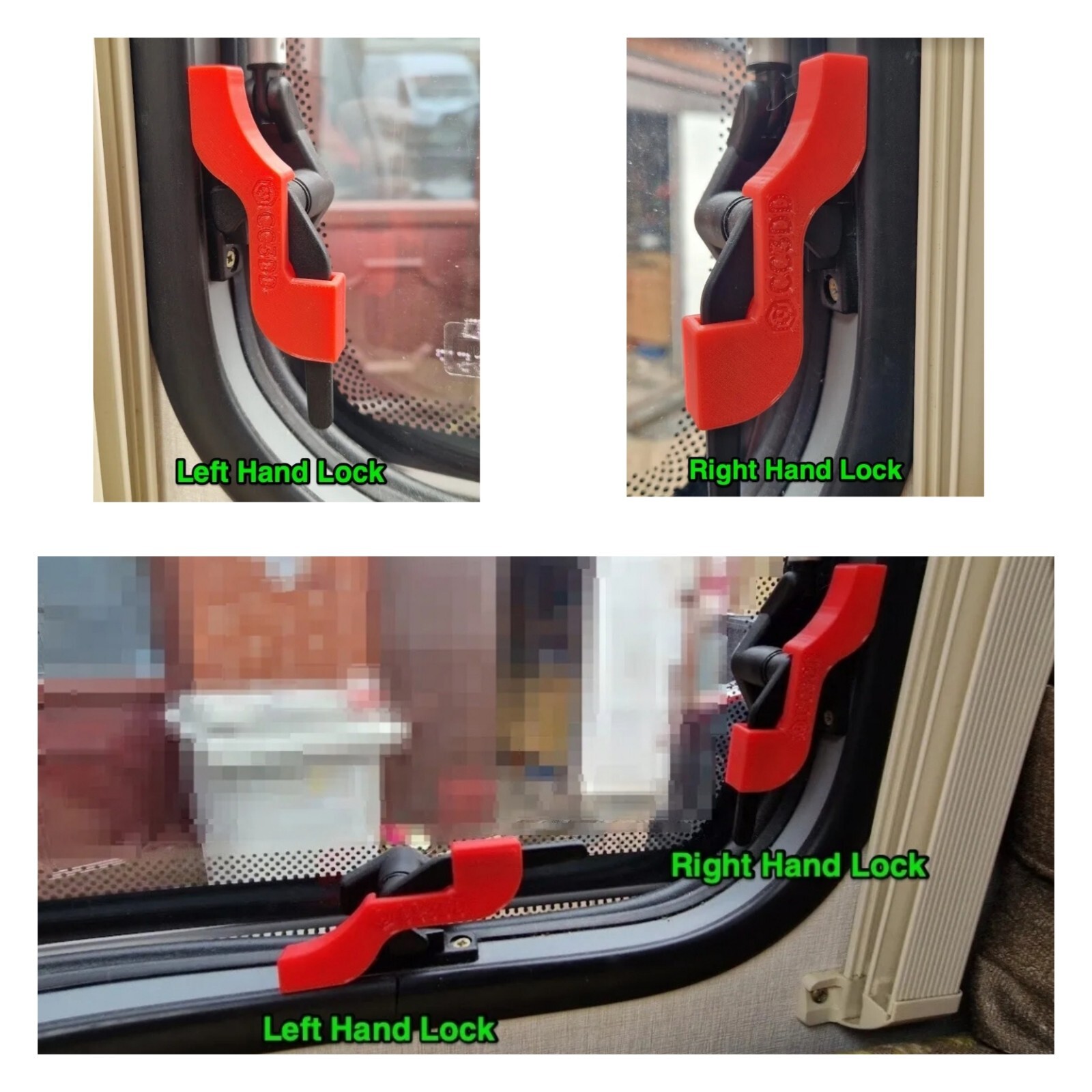Caravan Window Security, Child, Safety Lock (Left or Right Orientation ...