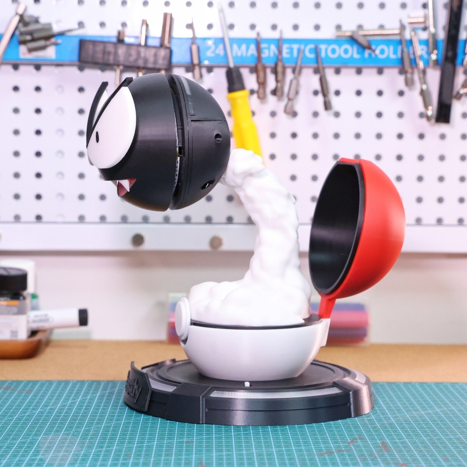 Gastly 3D Printed Pokemon Luminous New 2.1 Humidifier Cool Desk Decor ...