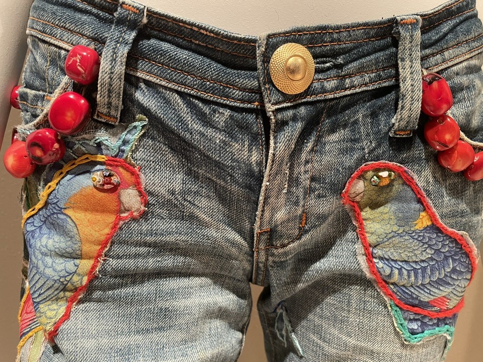 Tiziano Mazzilli Gypsy Couture embellished jeans Size 4 | eBay