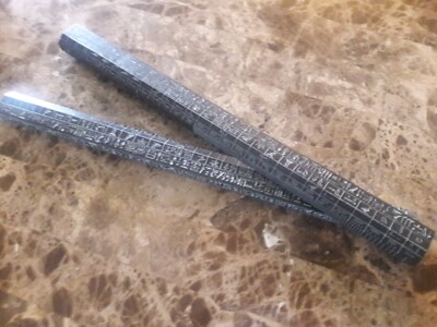 EGYPTIAN PRECISION GRANITE CUSTOM BLACK ROYAL CUBIT RULER REPRODUCTION ...