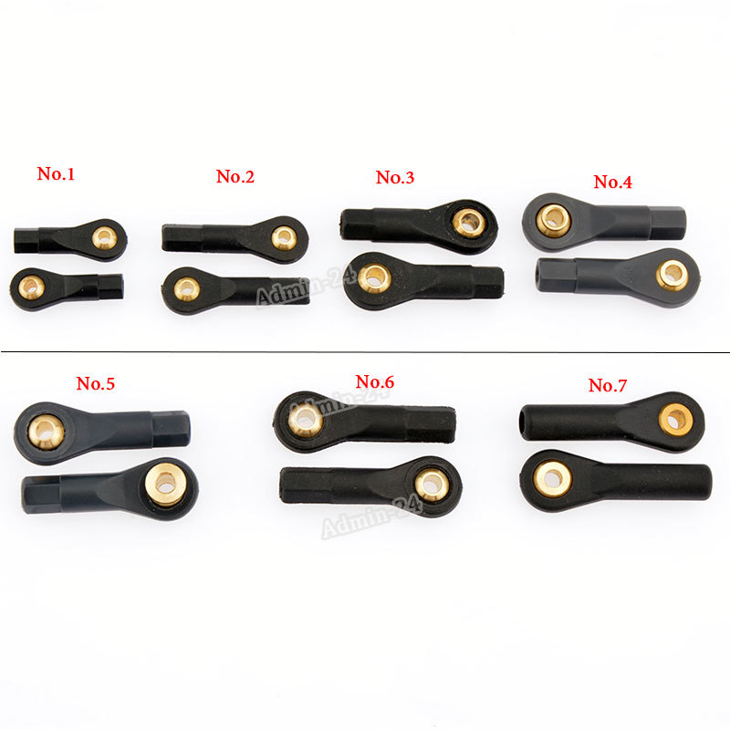 10pcs Plastic M2 /M3 Rod End Ball End Wear Resisting Ball Joint For Rc ...