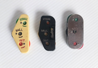 3 Vintage Umpire Pocket Ball Strike Out Counters Lot of 3 Baseball ...