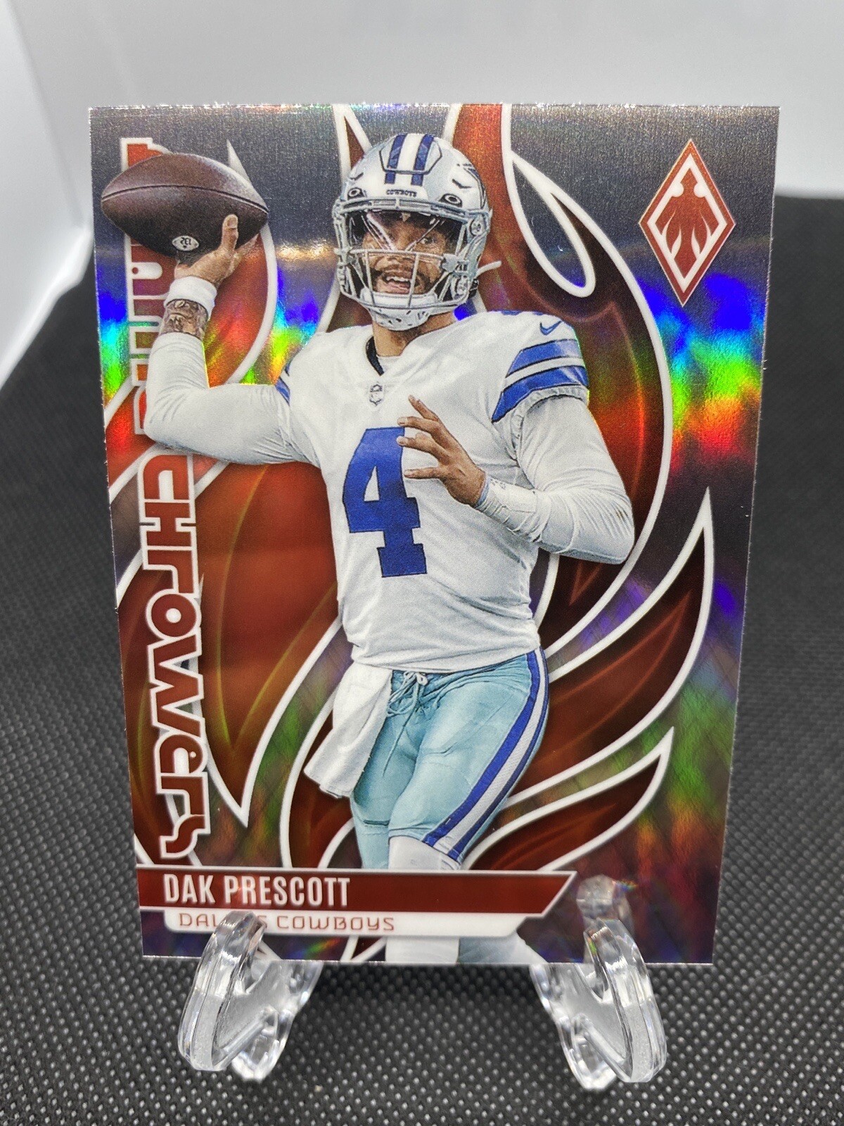 2023 Panini Phoenix - Flame Throwers Silver Prizm #FLA-4 Dak Prescott ...
