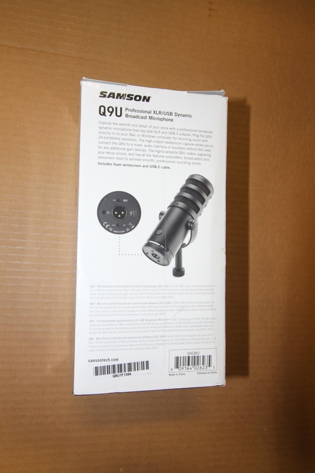 Samson Q9U XLR/USB Dynamic Broadcast Microphone 809164026235| eBay