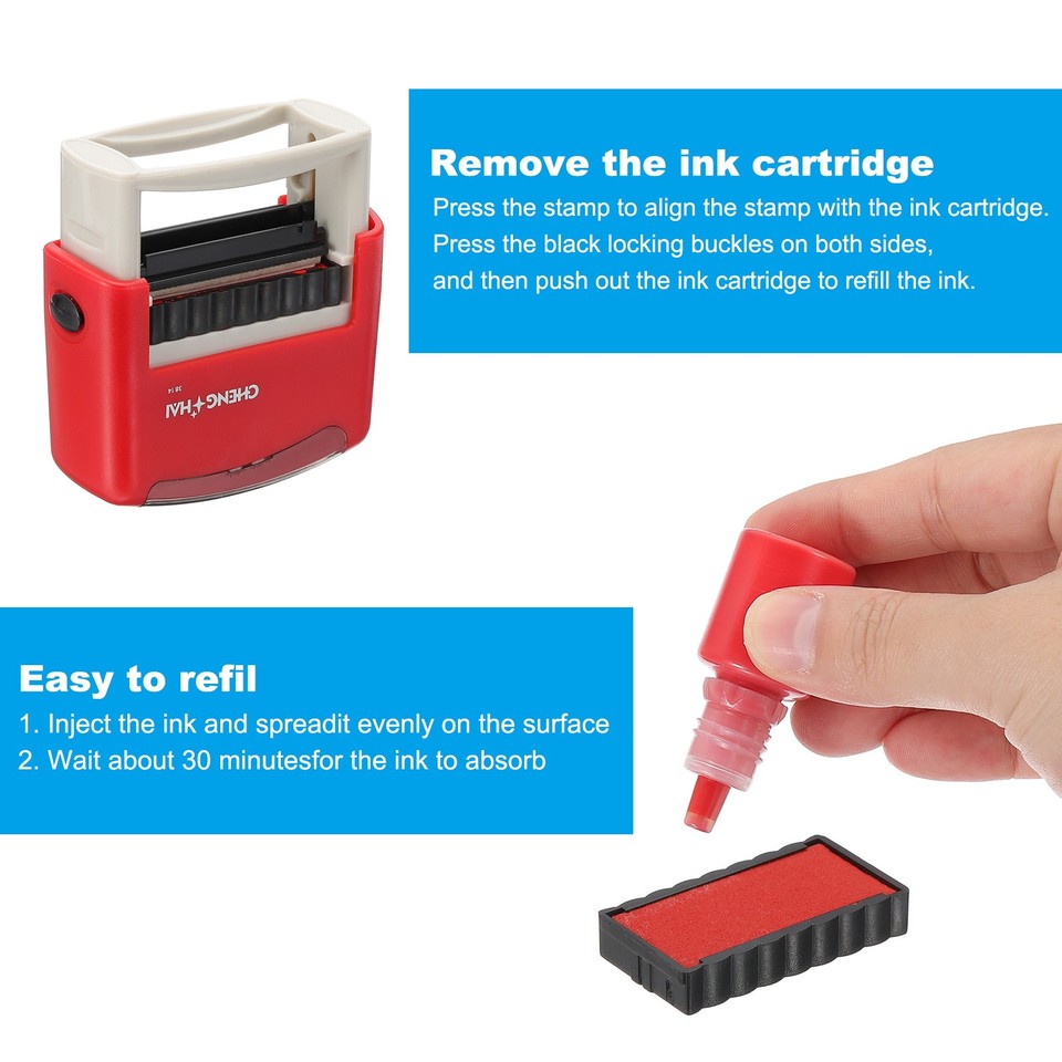 Invoice Self Inking Stamp Ink Stamp, Office Stamps with Red Ink | eBay
