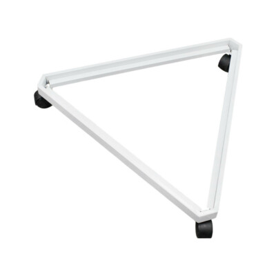Rolling Triangle Dolly Base 3 Way WHITE Casters 24" x 27" Display ...