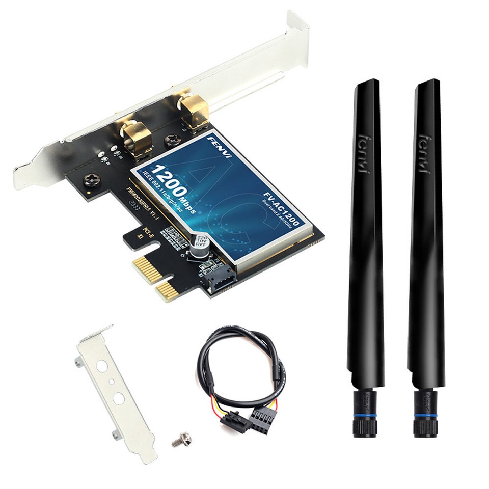 Dual Band PCIE WiFi Adapter for Desktop PC PCI-E Wireless Network ...