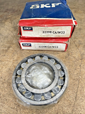 22208 CA/W33 SPHERICAL ROLLER BEARING 40X80X23 mm ASHCTR *Lot of (2 ...