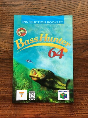 Bass Hunter Fishing N64 Nintendo 64 Instruction Manual Only | eBay