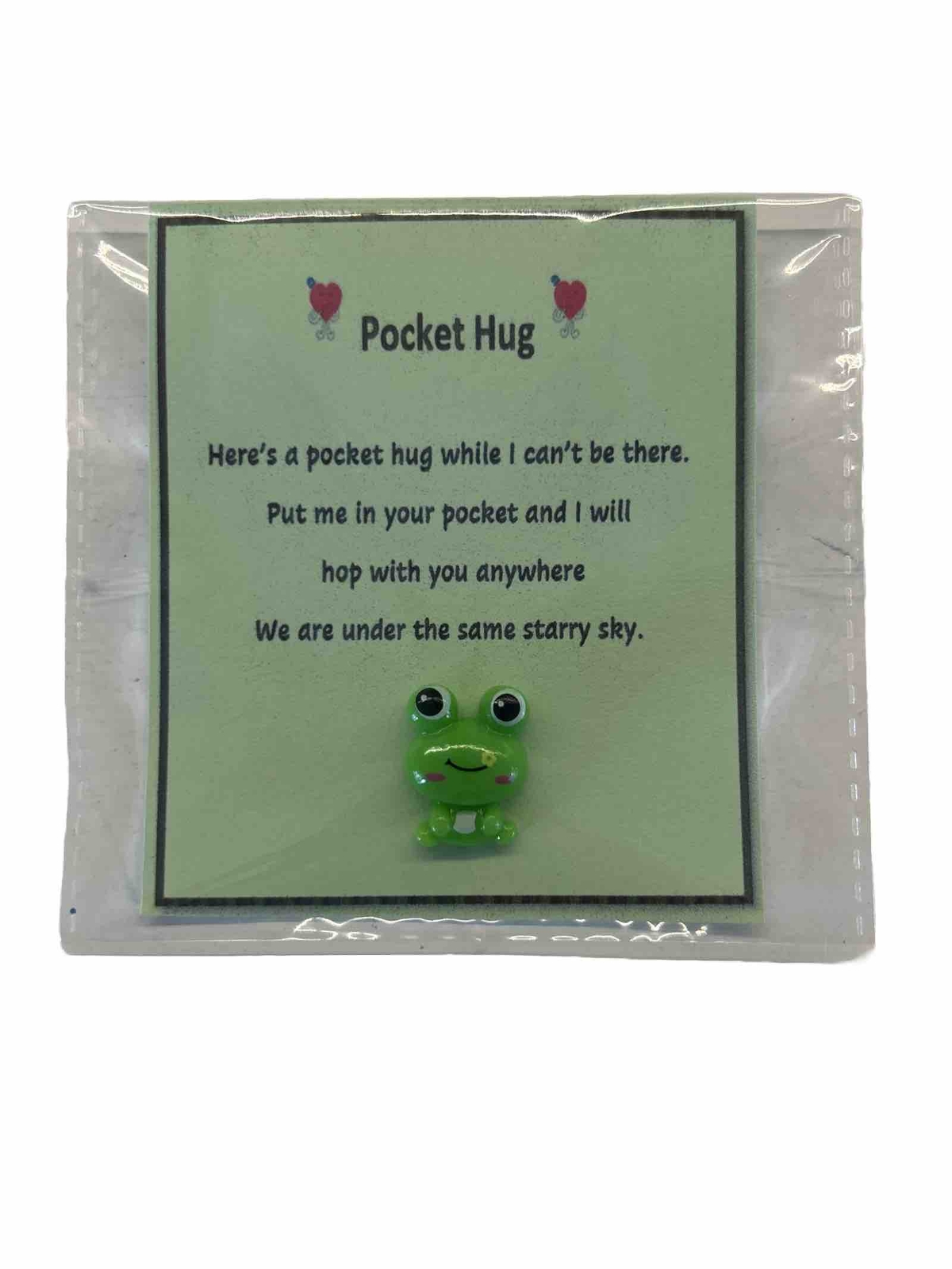 Pocket Hug Green Frog Hug / Love You for Colleague FamilyFriend | eBay