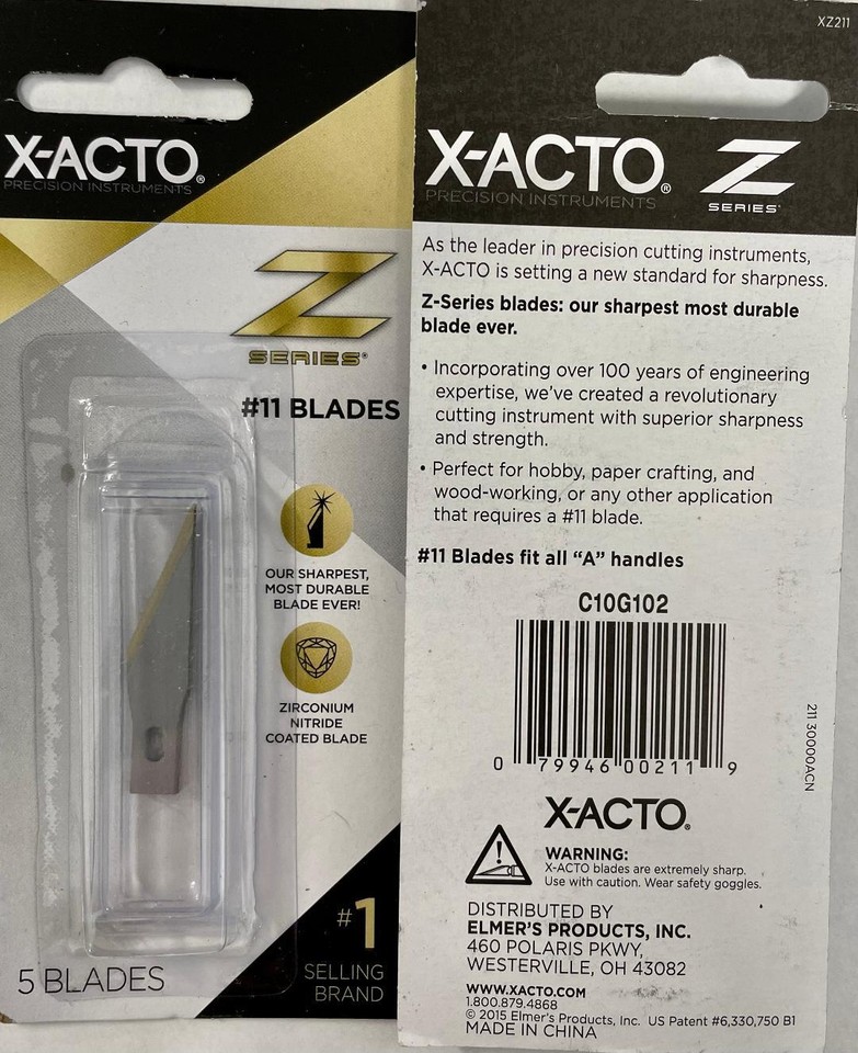 X-ACTO Replacement Knife Blades #2 #11 #11M #28 Z-Series 5 Pack ~ YOU ...