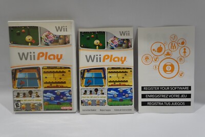 Wii Play (2007) Nintendo Wii Classic Game Complete w/ Case & Manual ...