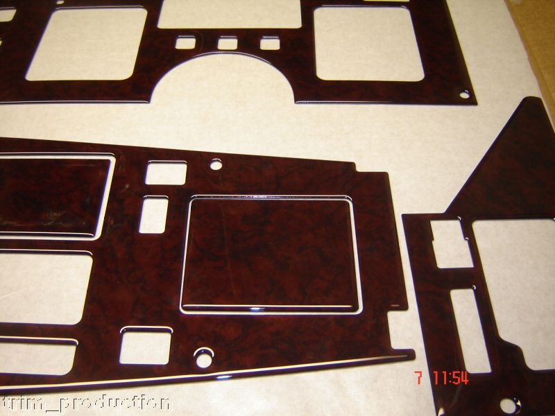 INTERIOR BURL WOOD DASH TRIM KIT SET FOR CHEVROLET CORVETTE C-4 C4 1984 ...