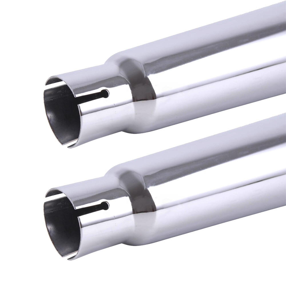 4" Megaphone Exhaust Pipes Mufflers Slip-On For Harley Electra Glide ...