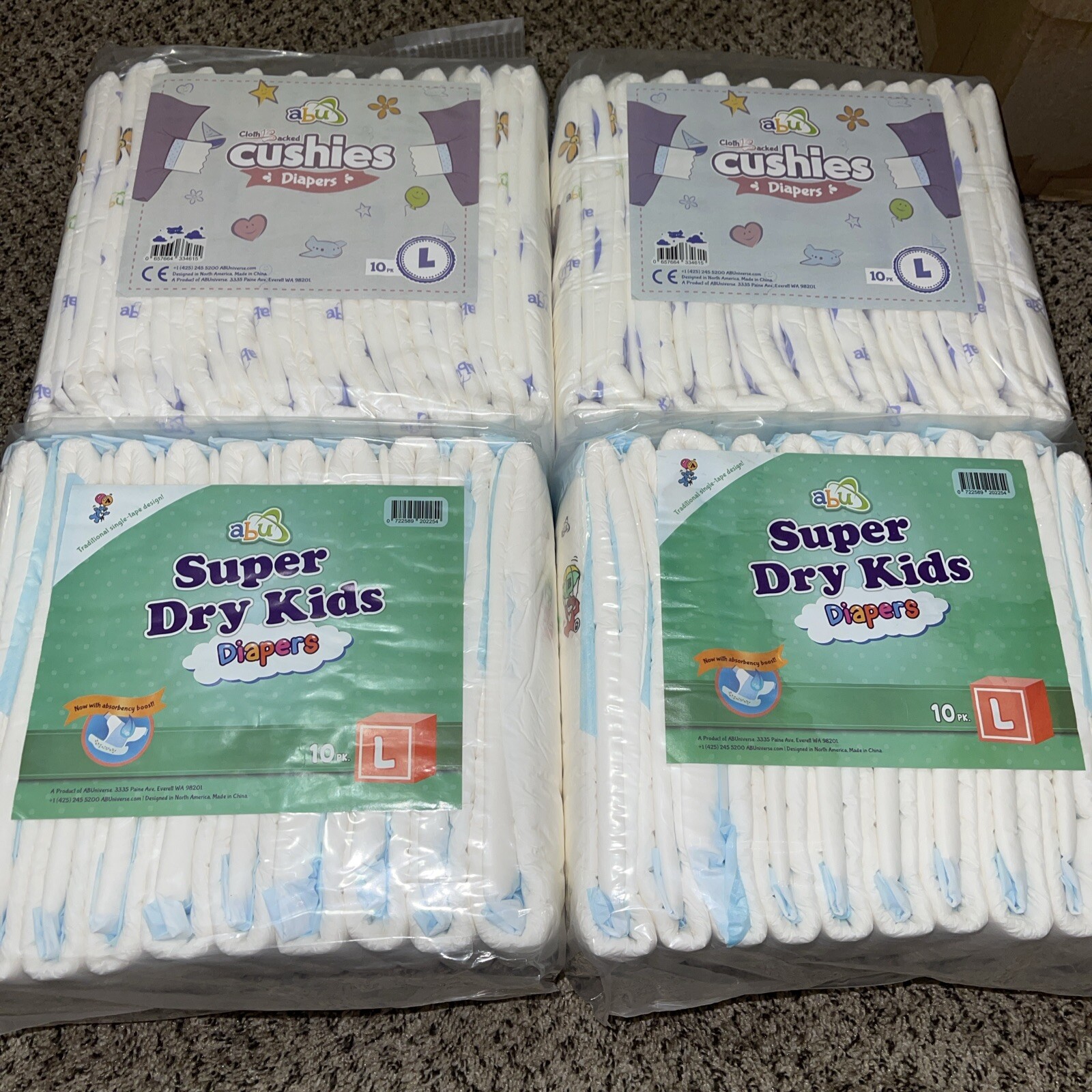 Vintage ABU LOT: 2 Bags Super Dry Kids+ 2 Bags Cloth Backed Cushies | eBay