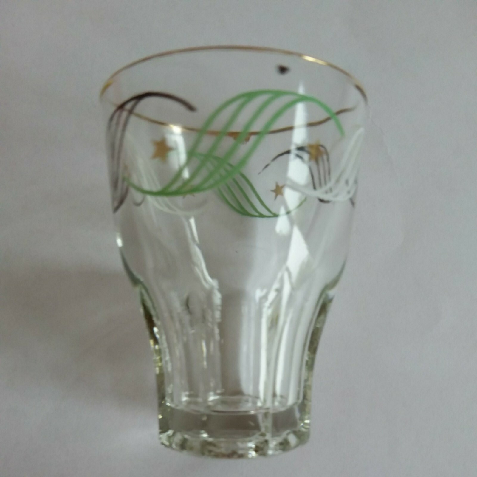 6 Vintage 50s Retro Atomic Shot Glasses Original Box Claymer Golden ...